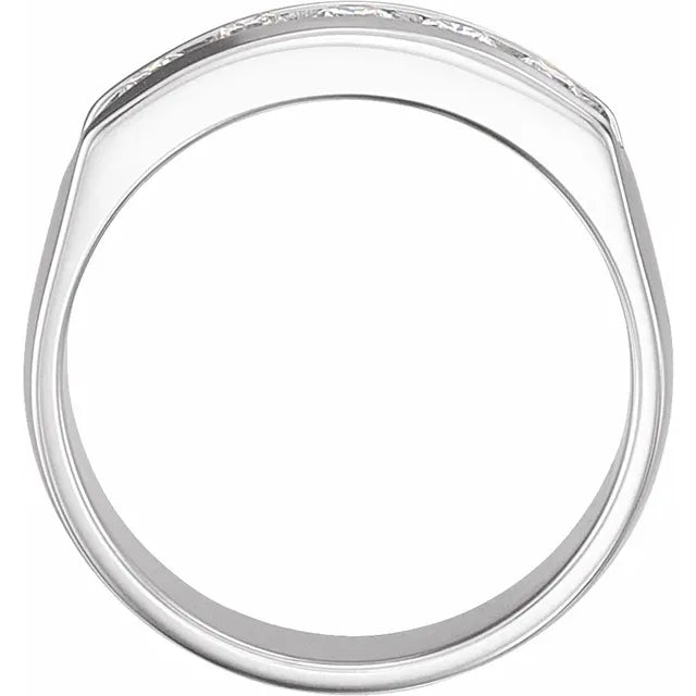 Channel Set Five Stone Diamond Band – My Bridal Ring