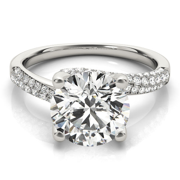 Pave-Setting Round Diamond Engagement Ring – My Bridal Ring